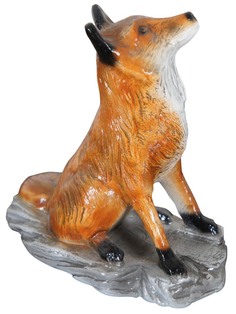 Vintage Scott Products Inc Porcelain Red Fox Bottle Opener Figurine For ...