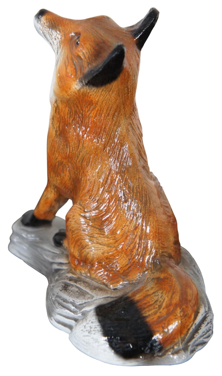 Vintage Scott Products Inc Porcelain Red Fox Bottle Opener Figurine For ...