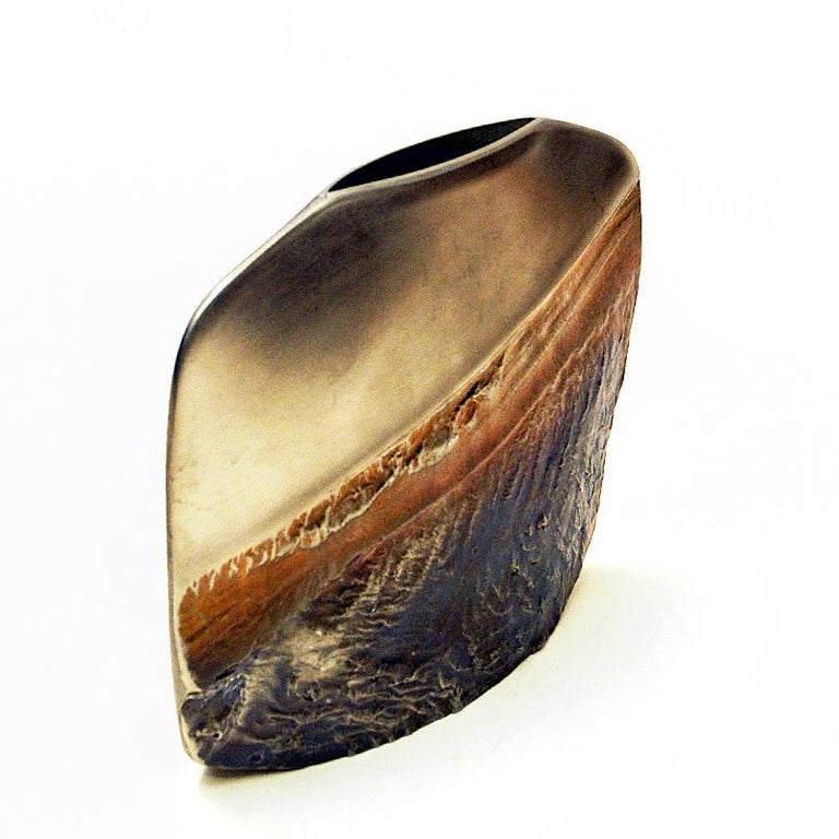 Vintage Sculptural Pewter Vase by Helgi Joensen, Norway, 1990s For Sale ...
