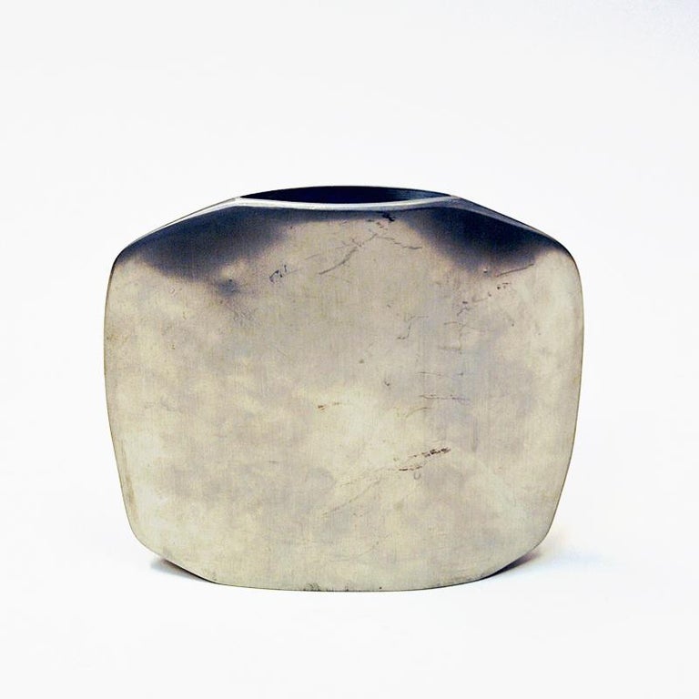 Vintage Sculptural Pewter Vase by Helgi Joensen, Norway, 1990s For Sale ...