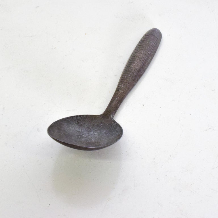 Vintage Sculptural Serving Spoon Made in German, Aluminum For Sale at ...