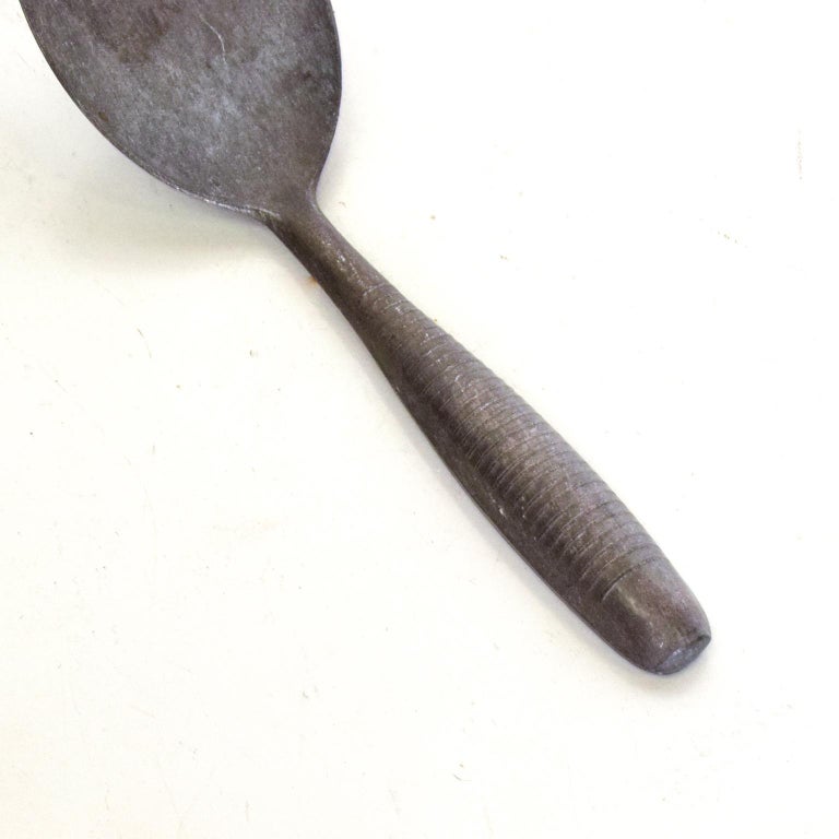 Vintage Sculptural Serving Spoon Made in German, Aluminum For Sale at ...