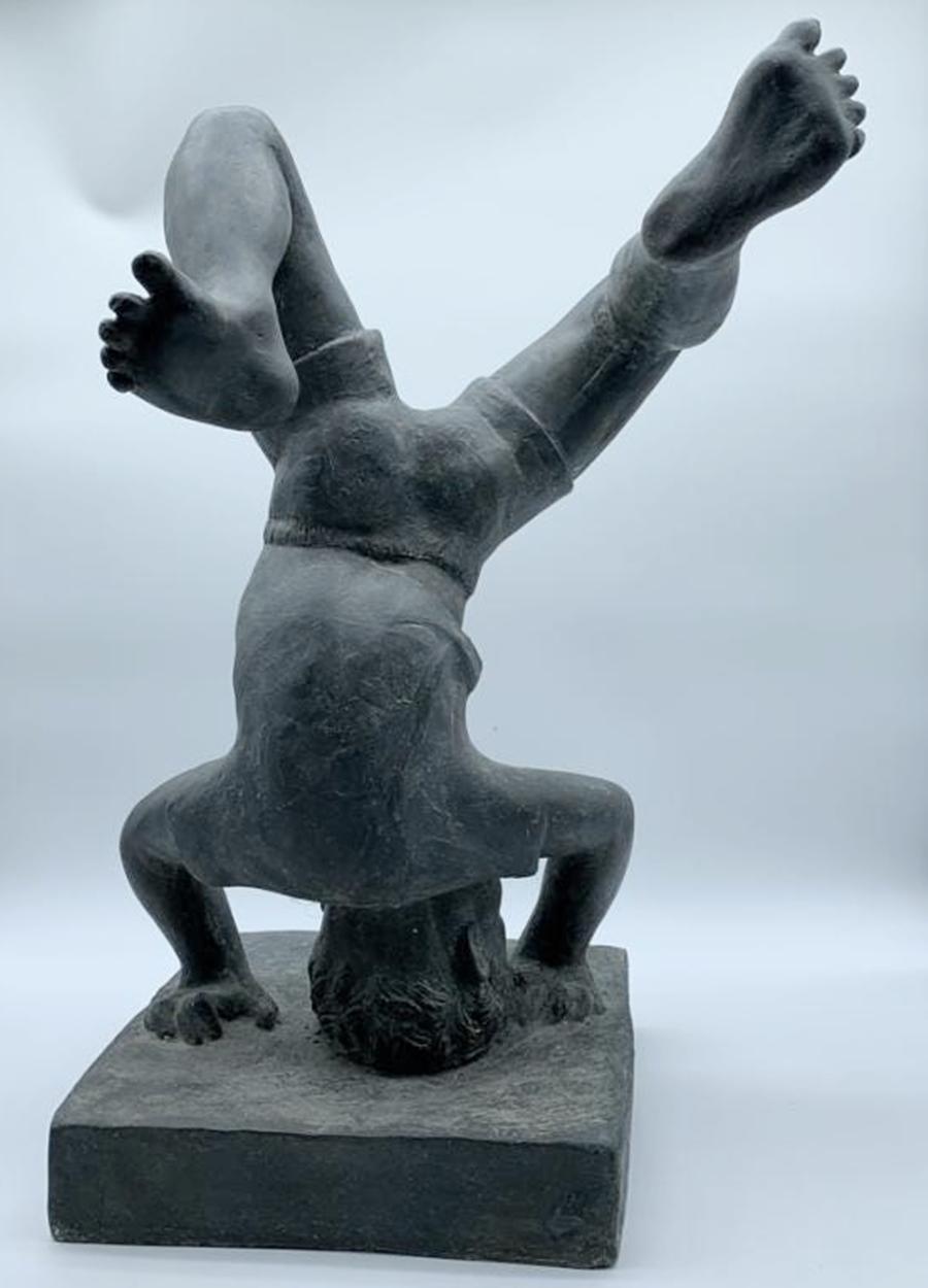 Vintage Sculpture of a Boy Doing a Handstand For Sale at 1stDibs ...