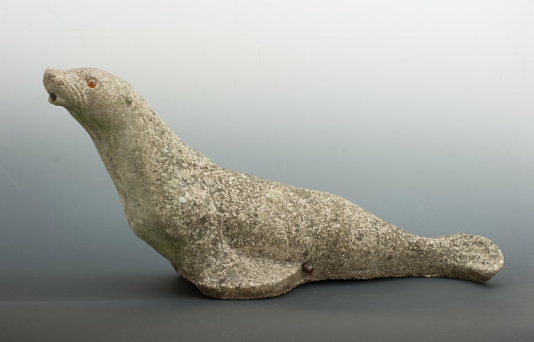 Vintage Seal Water Feature, Garden Fountain at 1stDibs