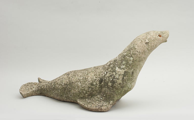 Vintage Seal Water Feature, Garden Fountain at 1stDibs