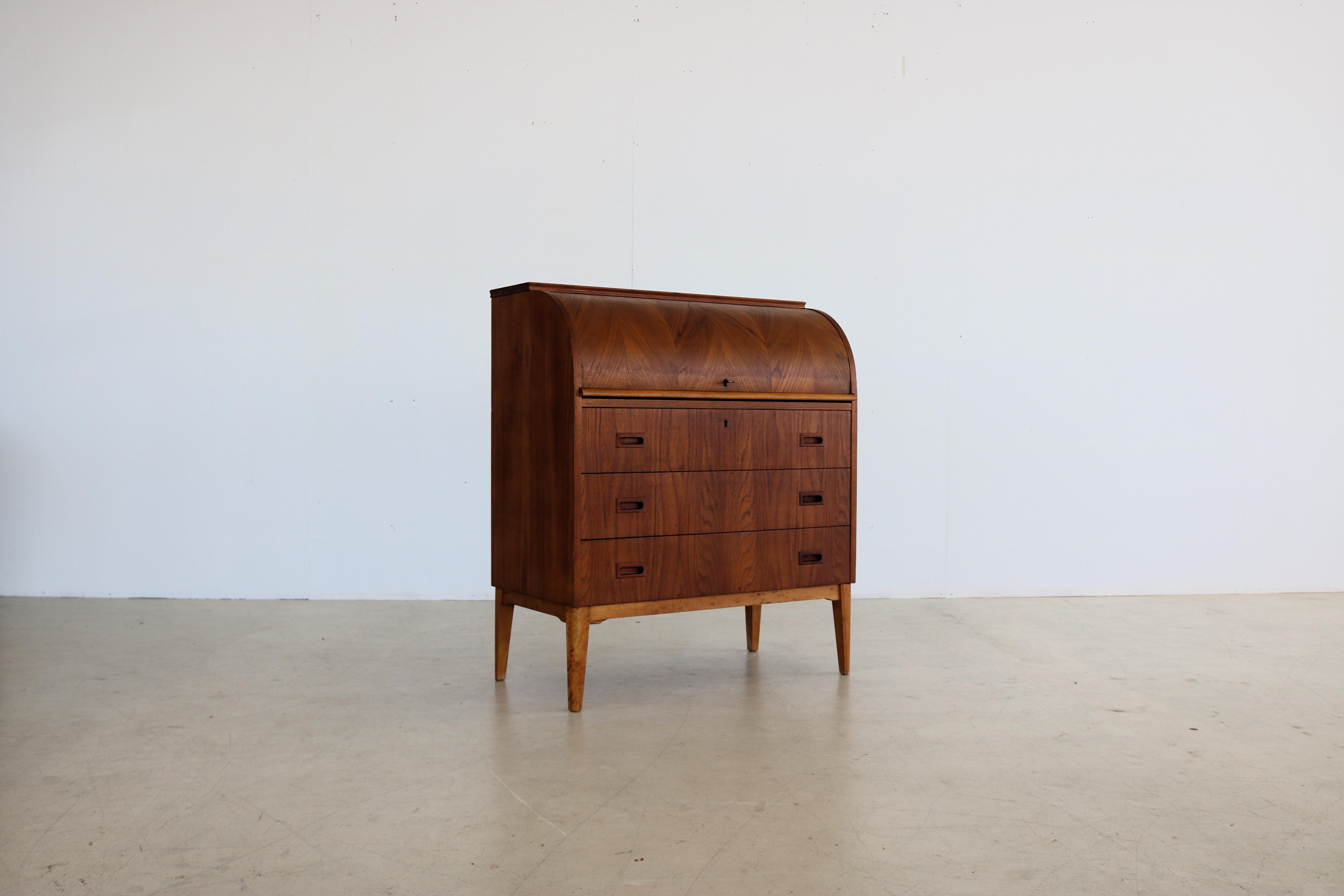 Vintage Secretary Desk Cabinet, 1960s, Ostergaard at 1stDibs