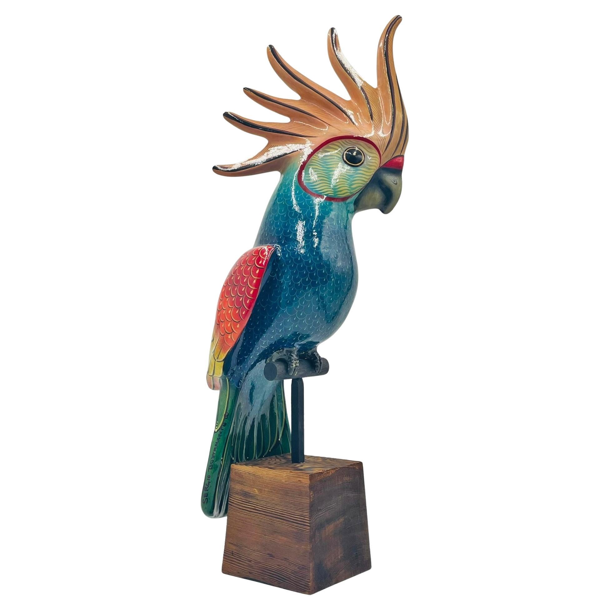 Vintage Leather Parrot by Federico Mexico For Sale at 1stDibs | leather ...