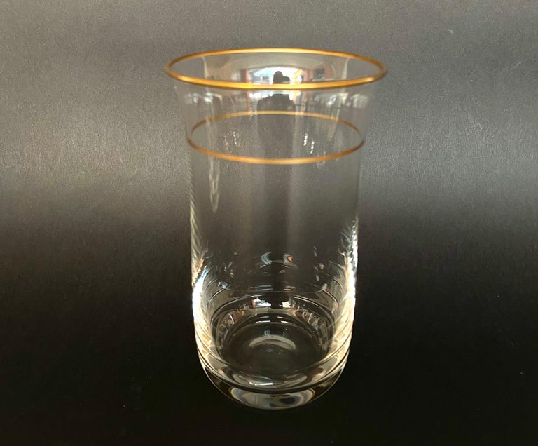 Vintage Set 6 Crystal Water Glasses, Gallo, Germany, 1970s For Sale at ...