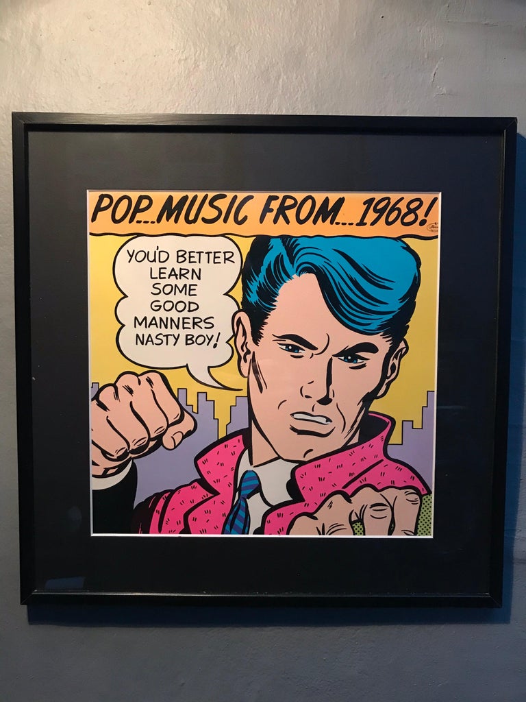 Vintage Set of 10 Framed Pop Music from 1960-1969 Pop Art Lp Covers For ...