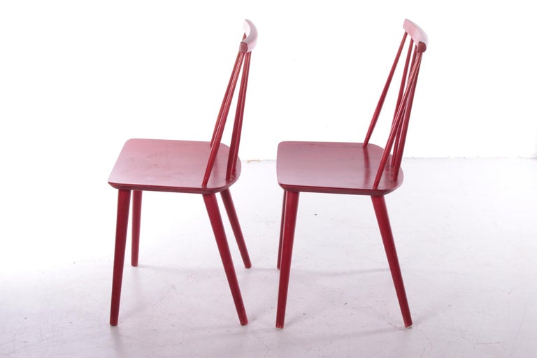 Vintage set of 2 Scandinavian wooden kitchen chairs, 1960s at 1stDibs ...