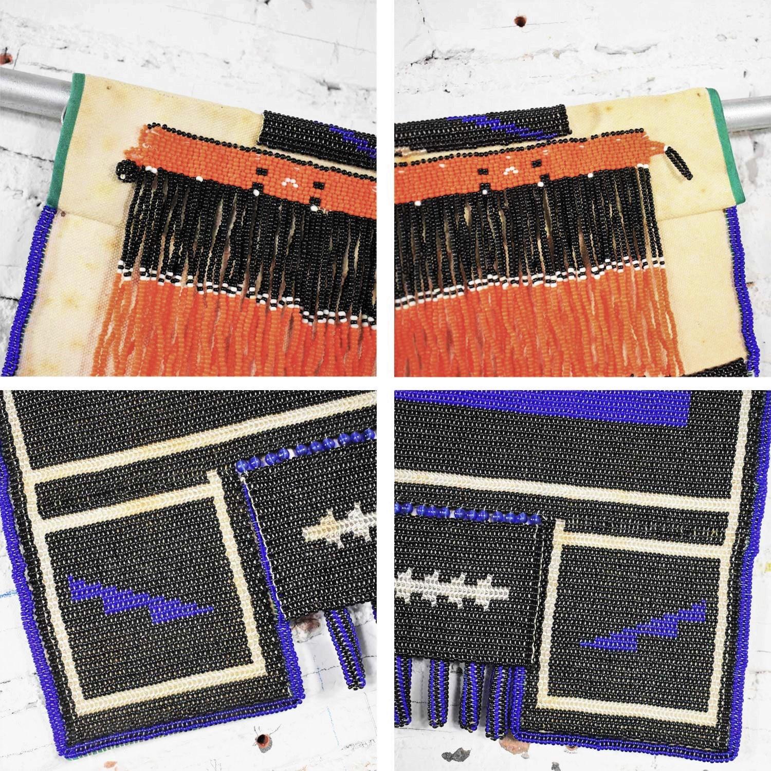 Vintage Set of 4 Ndebele Mapoto Beaded Aprons from South Africa Canvas ...