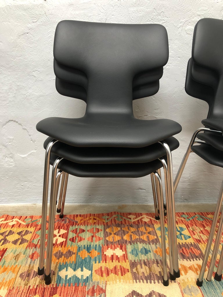 Vintage Set of 6 Iconic Arne Jacobsen 3103 Hammer Chairs Designed in ...