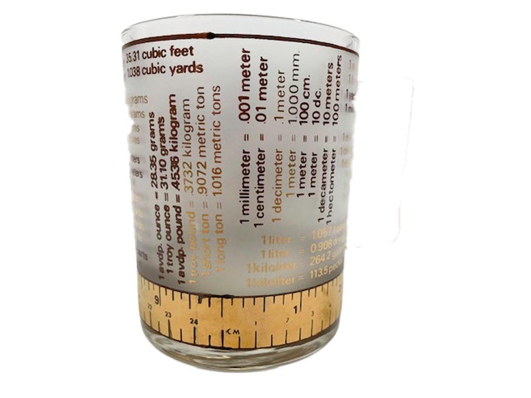 Vintage Set of 6 "Metrics Made Easy" Rocks Glasses and Companion ...