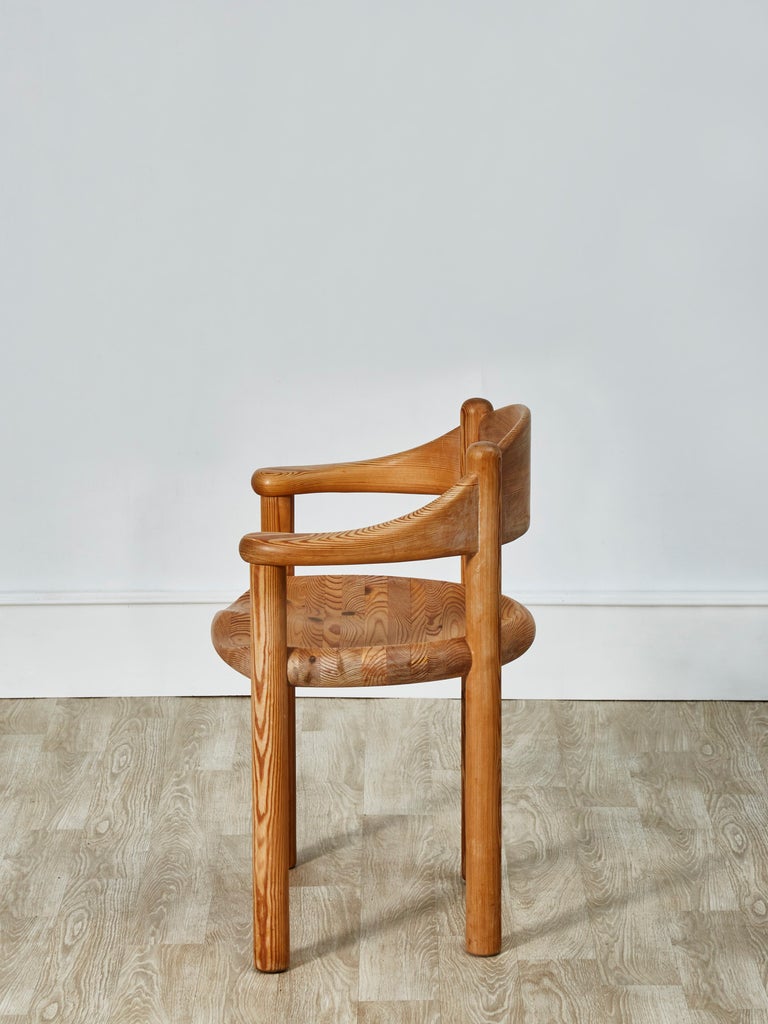 Vintage Set of 8 Wooden Chairs, 70s For Sale at 1stDibs | 70s wooden ...