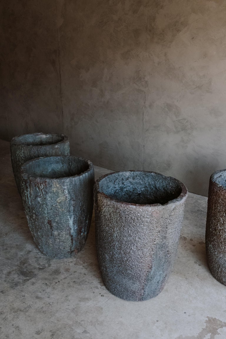 Vintage Set of Large Foundry Crucibles from France, Circa 1950 at 1stDibs