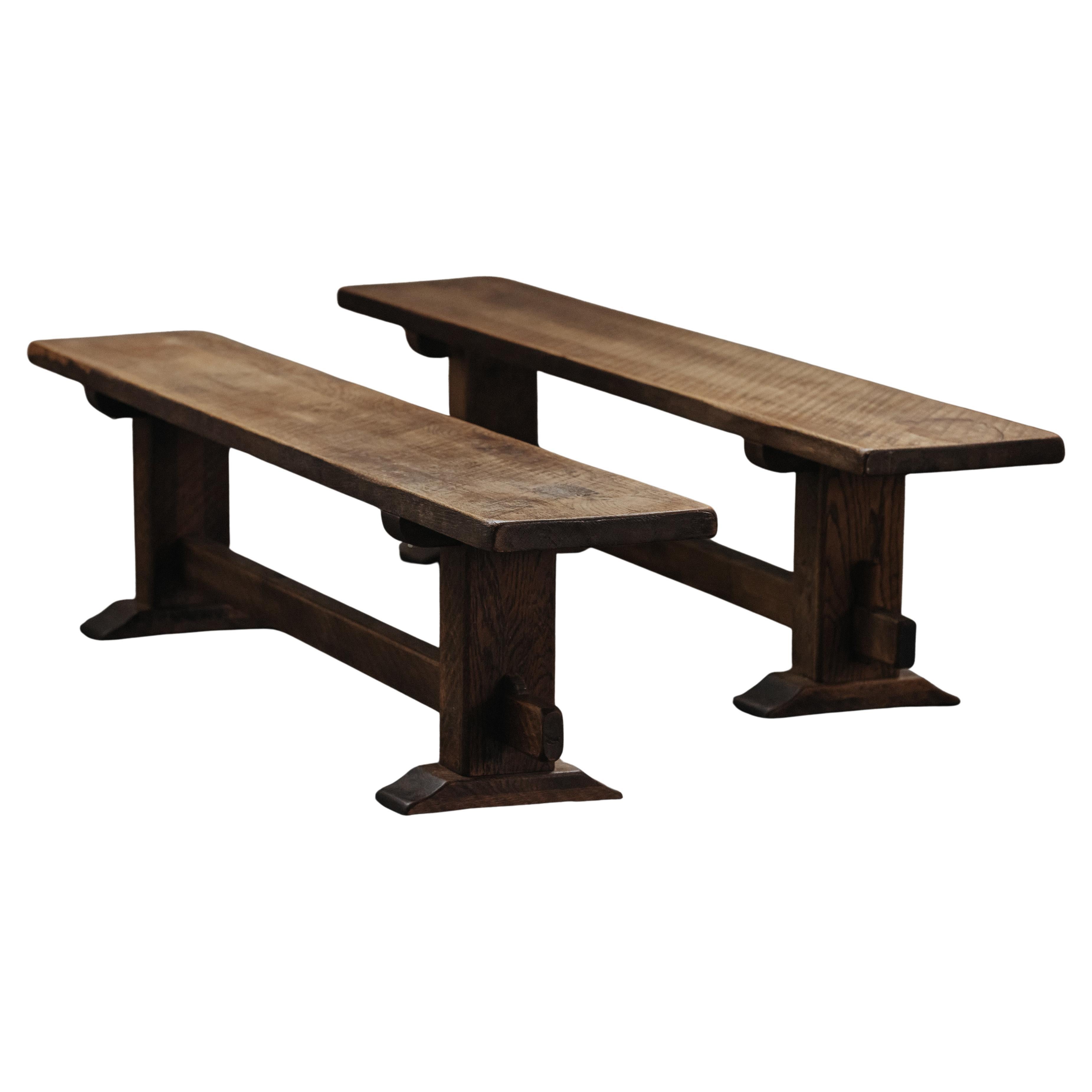 Vinteg Oak Bench From Denmark, Circa 1980 For Sale at 1stDibs