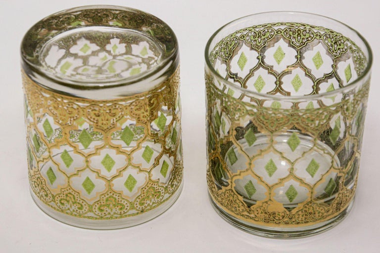 Vintage Set of Old Fashioned Valencia by Culver with 22-Karat Gold For ...