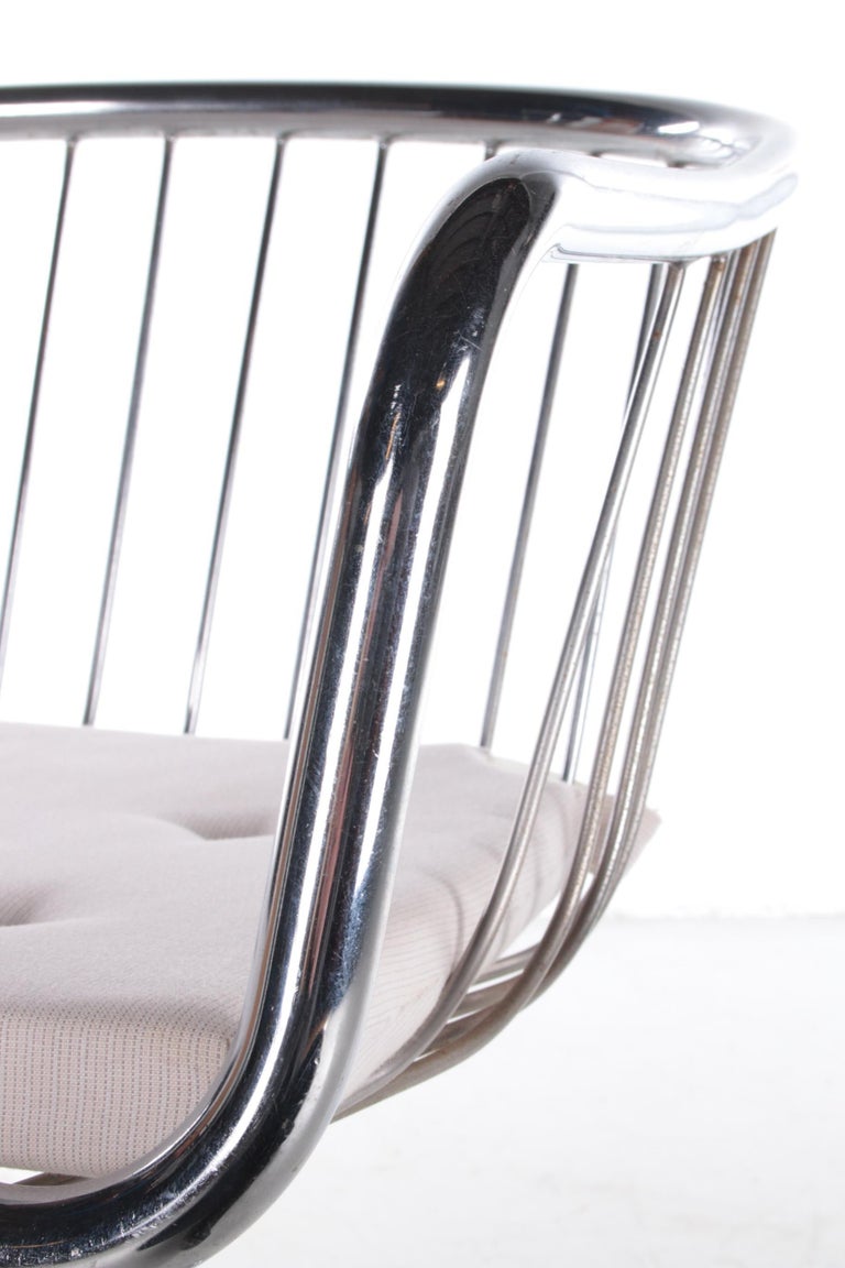 Vintage Set of Tacke Metal Wire Chairs, 1970s at 1stDibs