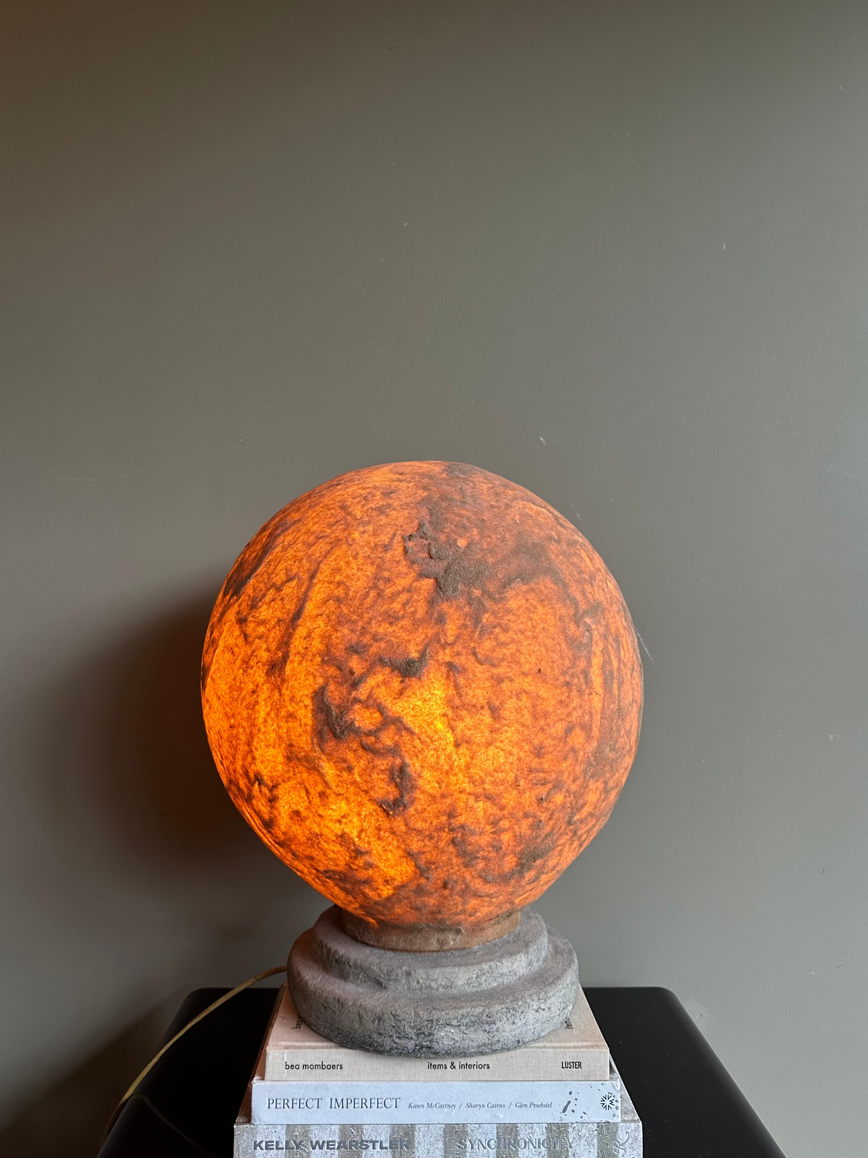 Vintage seventies floor lamp moon For Sale at 1stDibs