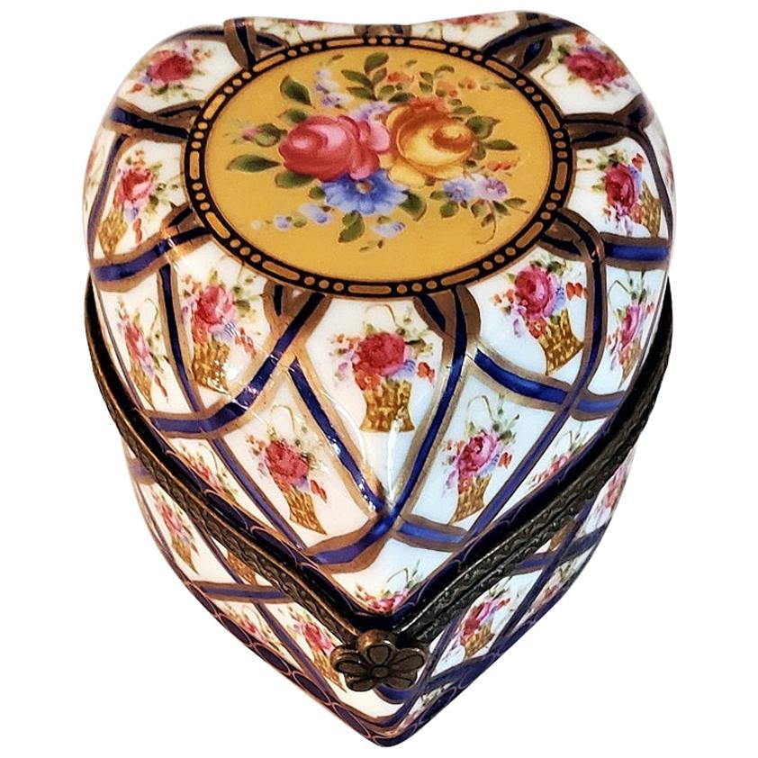 Vintage Sevres Style Heart Shaped Perfume Box at 1stDibs | perfume ...