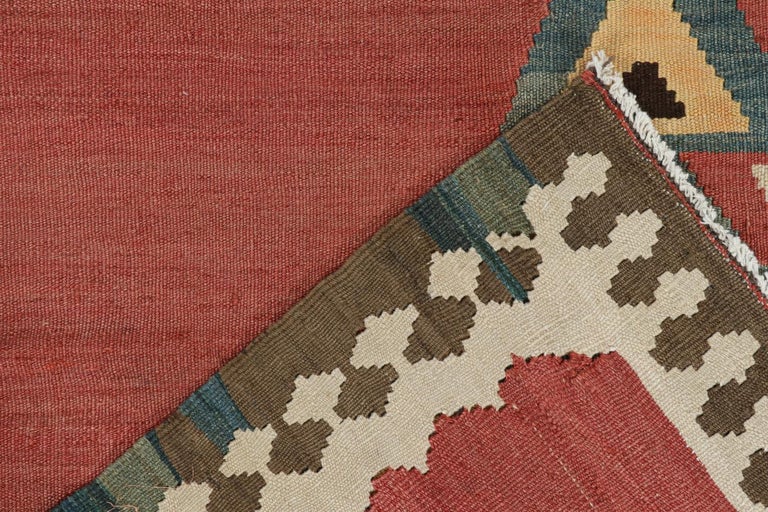 Vintage Shahsavan Persian Kilim in Red with Medallion Patterns For Sale ...