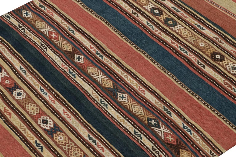 Vintage Shahsavan Persian Kilim in Stripes and Geometric Patterns For ...