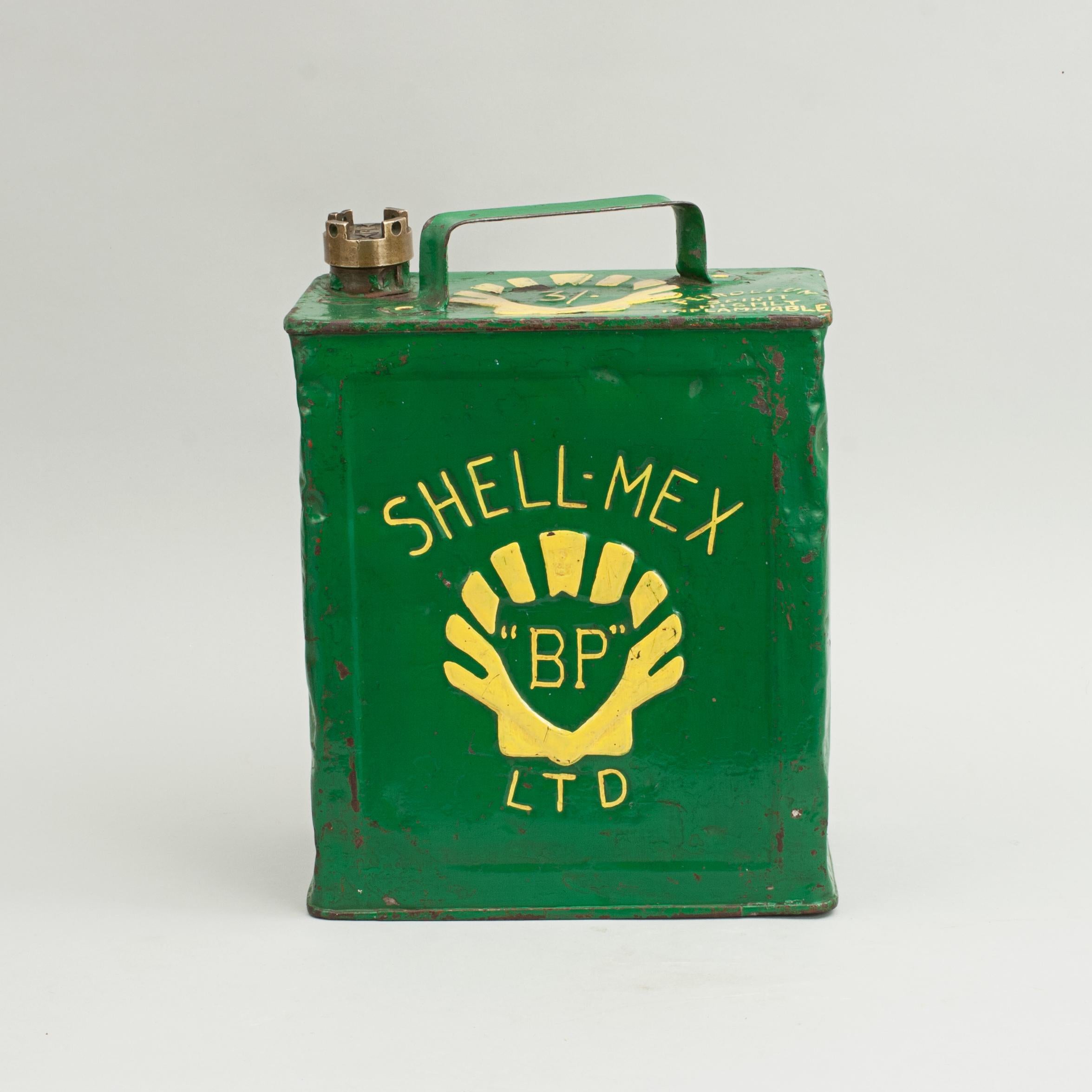 Vintage Shell-Mex Fuel Can, Tin Petrol Can at 1stDibs | shell mex bp ...