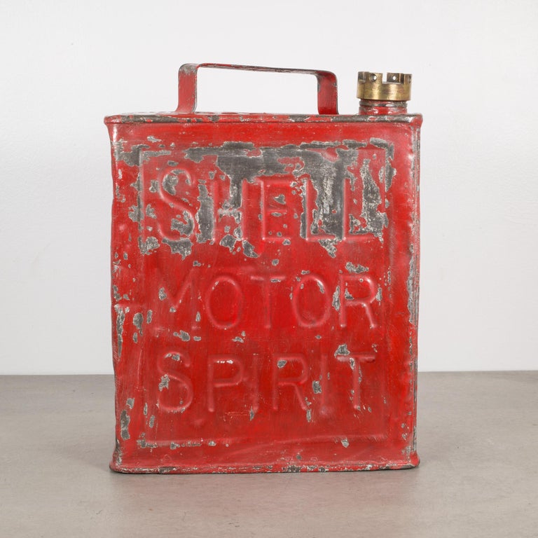 Vintage Shell Motor Spirit Gas Can with Brass Screwtop circa 1930 For ...