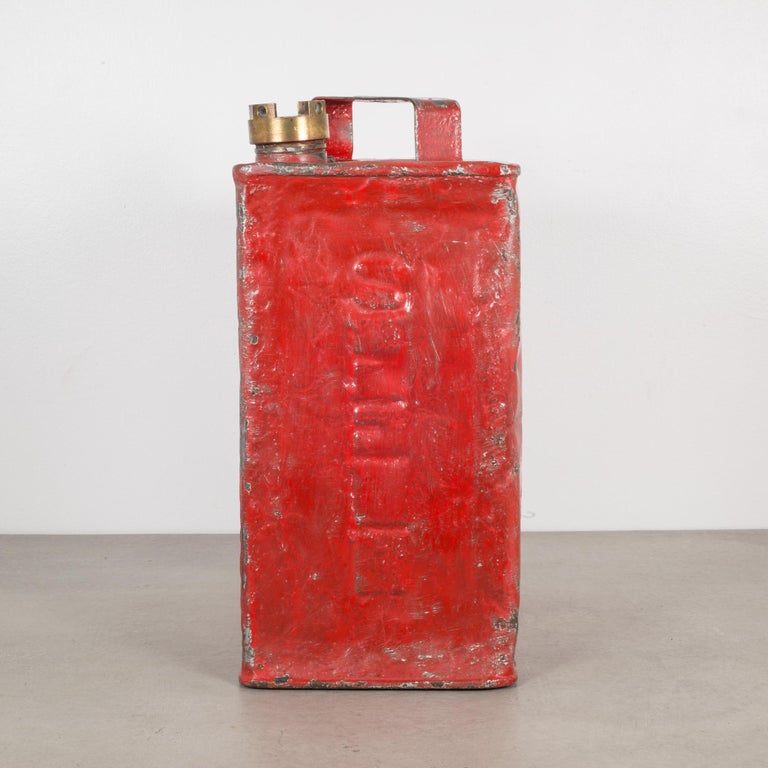 Vintage Shell Motor Spirit Gas Can with Brass Screwtop circa 1930 For ...