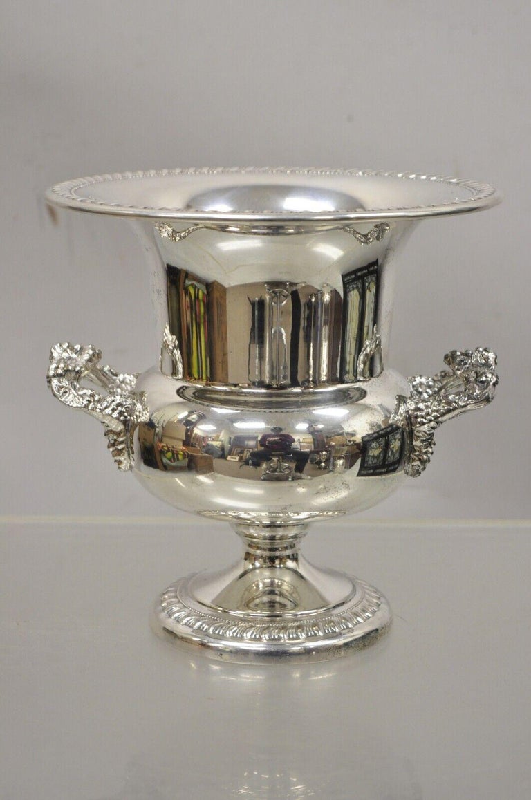 Vintage Sheridan Silver Plate Regency Champagne Chiller Trophy Cup Ice ...