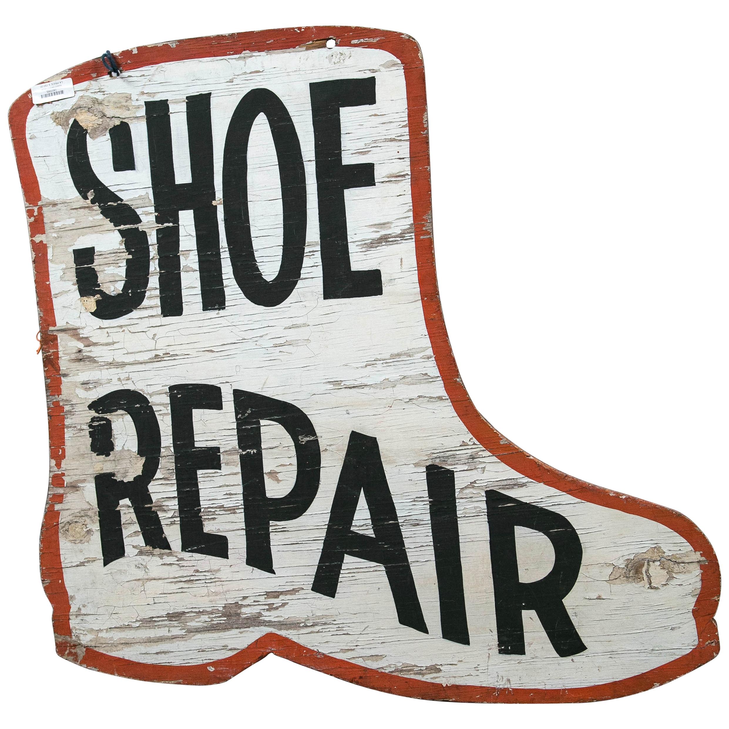 Vintage Shoe Repair Shop Sign For Sale at 1stDibs