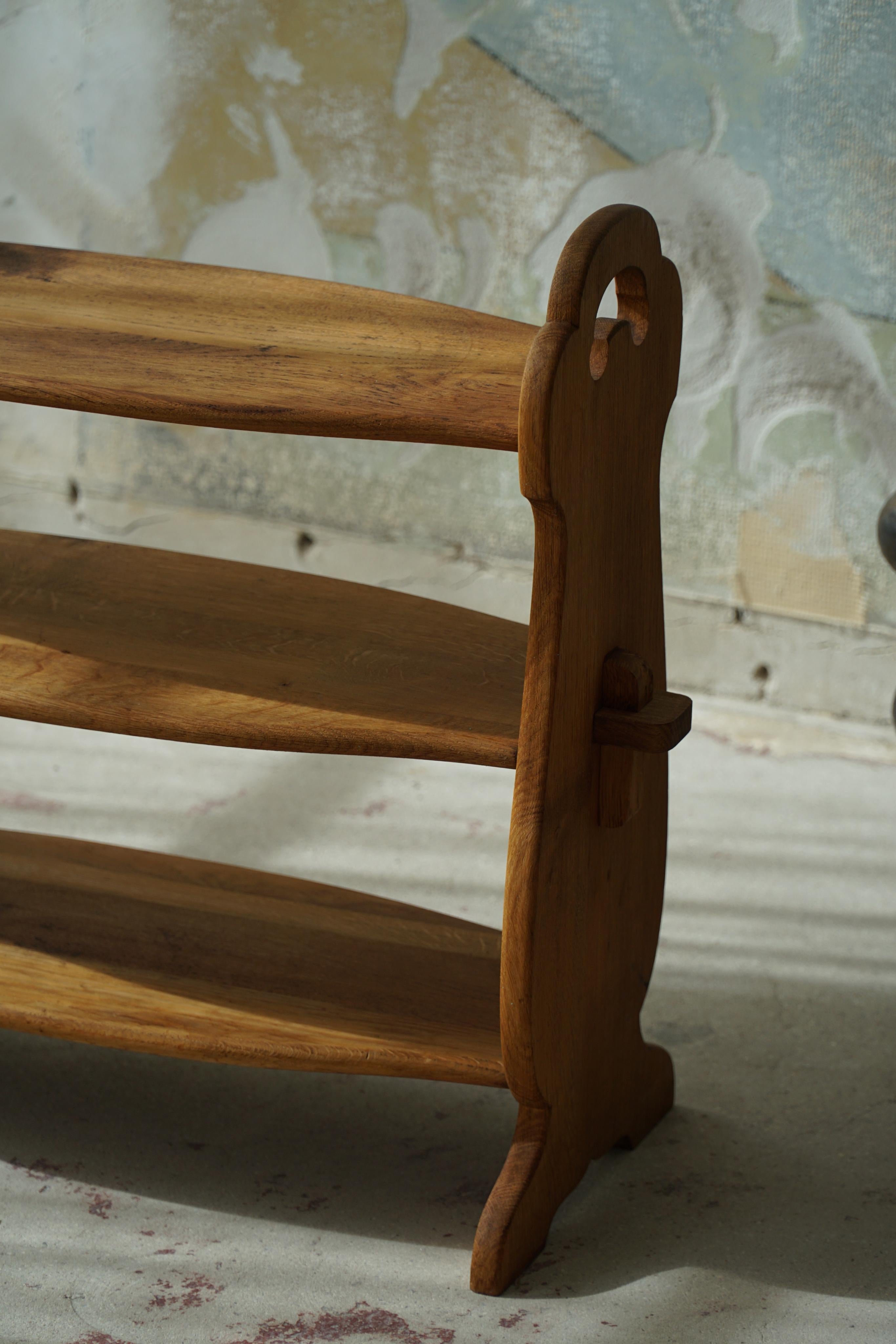 Vintage Side Table / Shelf in Solid Oak, Danish Mid Century, 1960s For ...