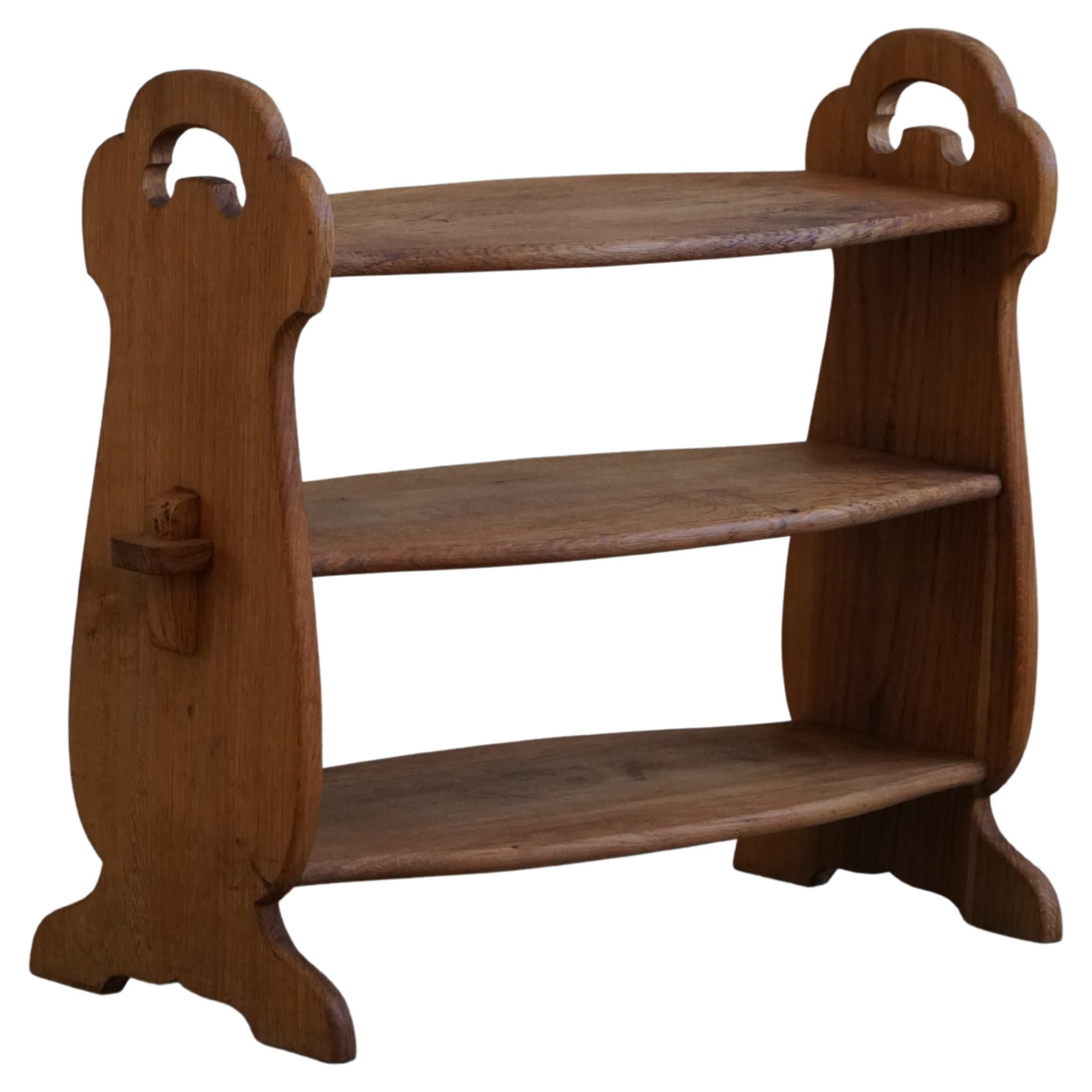 Vintage Side Table / Shelf in Solid Oak, Danish Mid Century, 1960s For ...