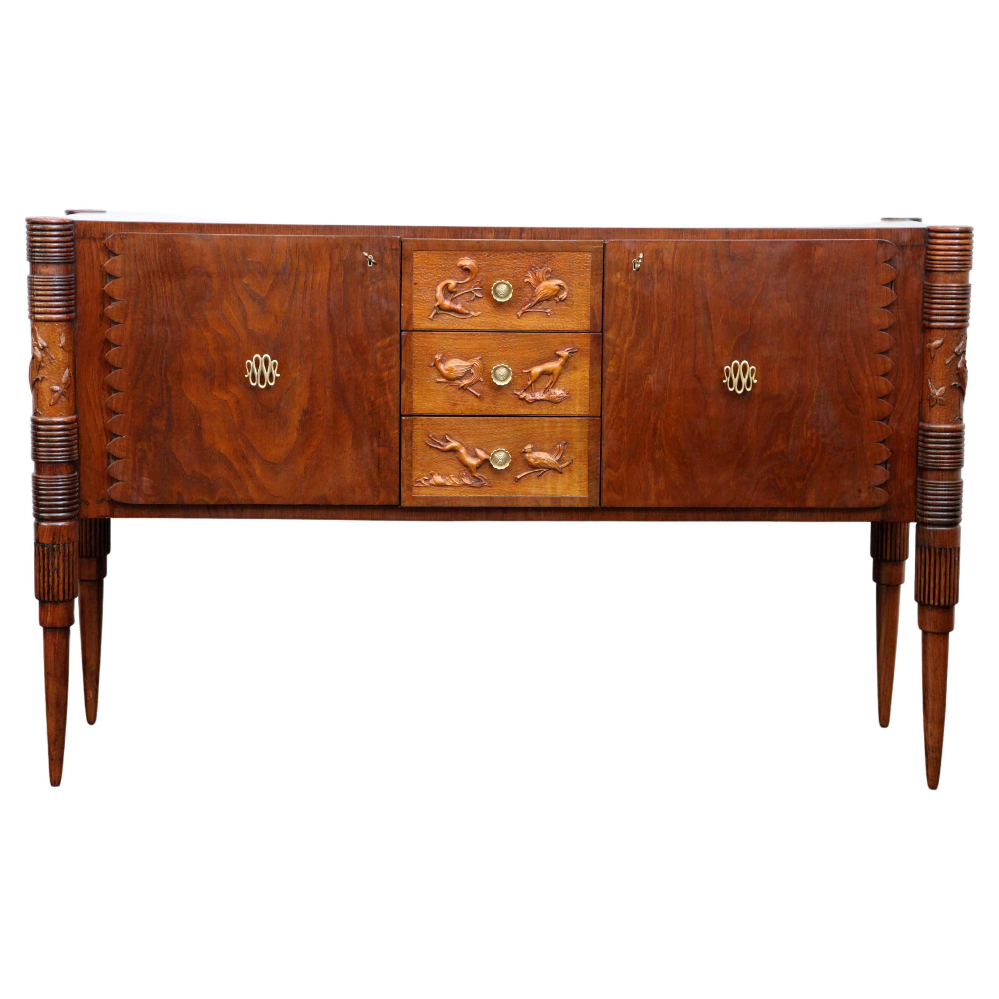 Fine Bar Credenza by Pier Luigi Colli For Sale at 1stDibs