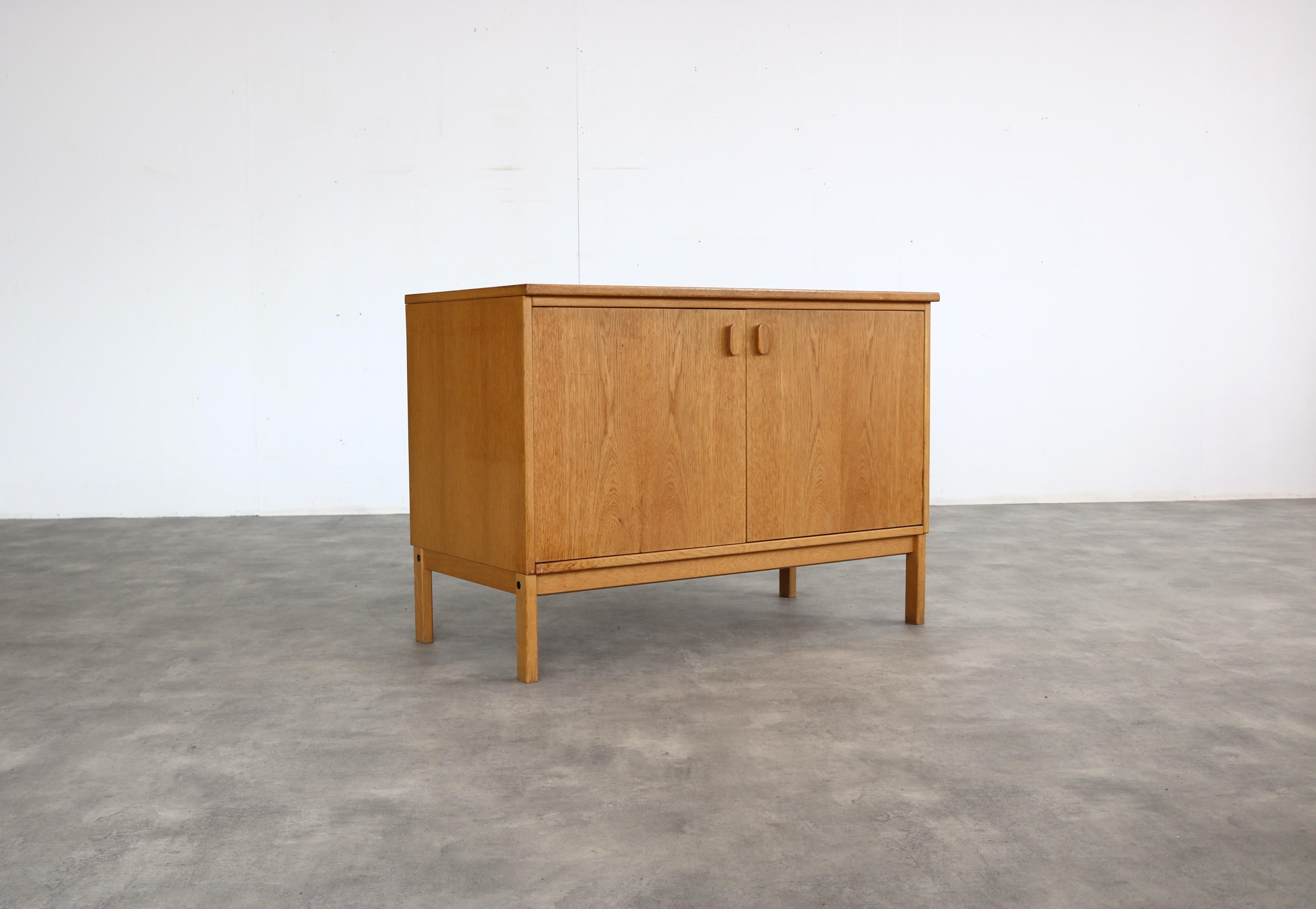 vintage sideboard cupboard oak 60s Sweden For Sale at 1stDibs