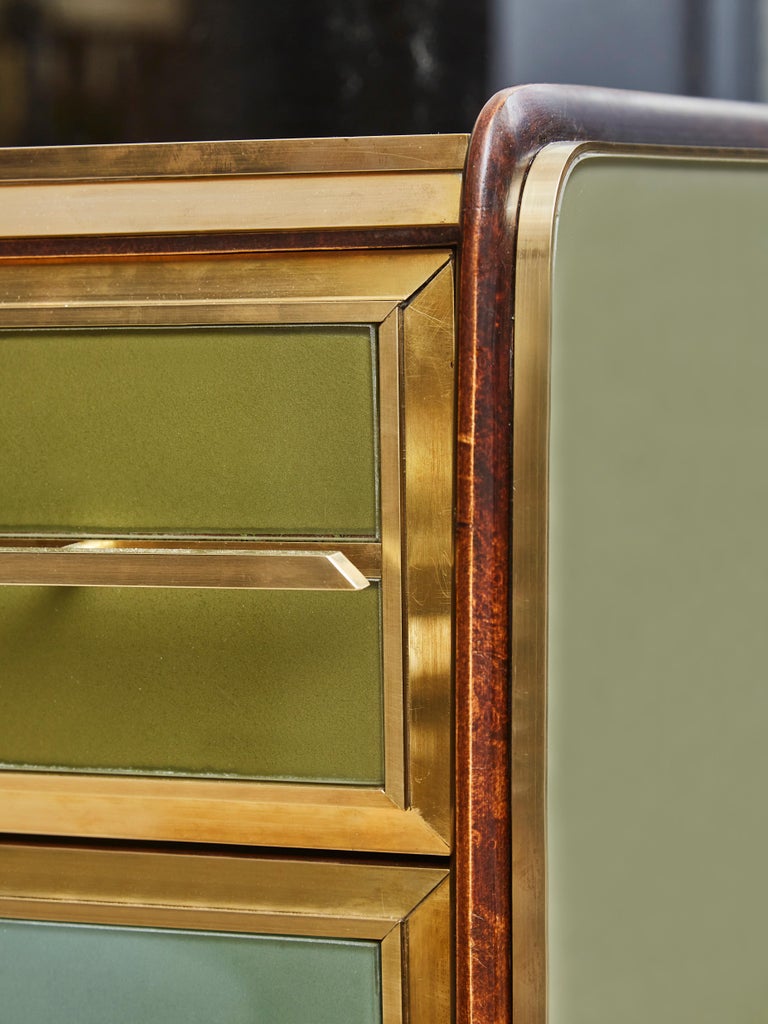 Vintage Sideboard in Tainted Mirror at 1stDibs