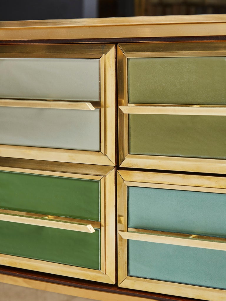 Vintage Sideboard in Tainted Mirror at 1stDibs