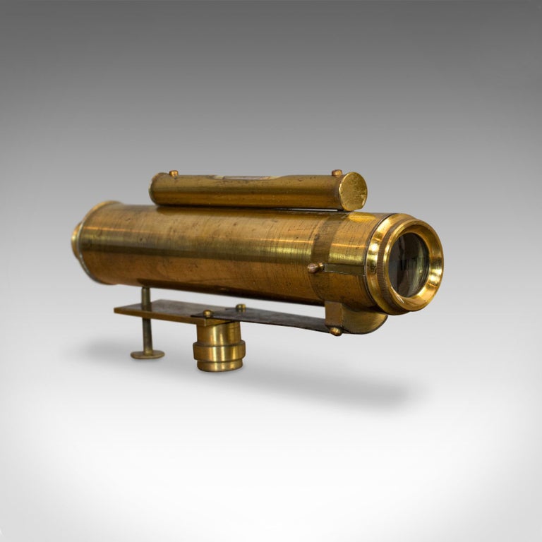Vintage Sight Level, English, Brass, Handheld Surveyor's Instrument ...