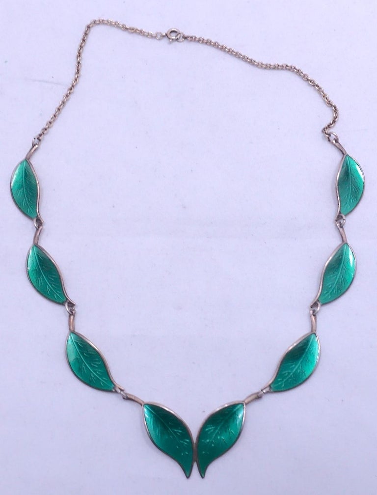 Vintage Signed David Andersen Norway Enamel and Sterling Silver/Gold ...