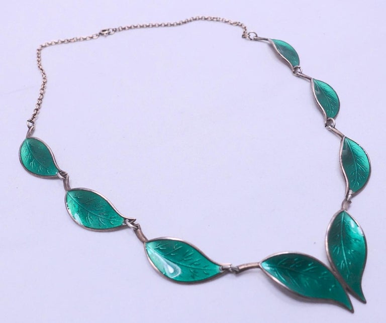 Vintage Signed David Andersen Norway Enamel and Sterling Silver/Gold ...