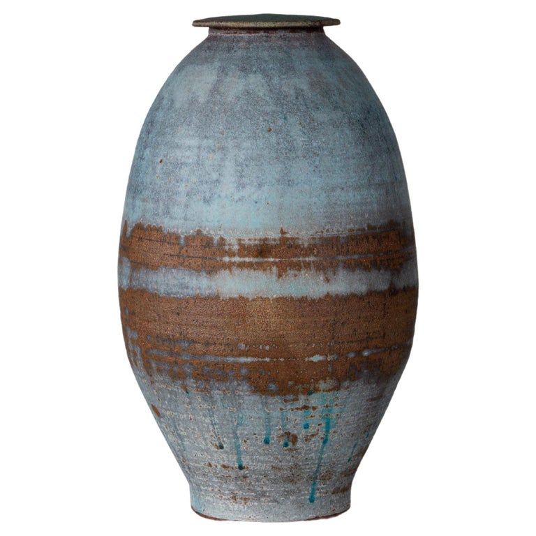 Vintage Signed Glazed Jar at 1stDibs