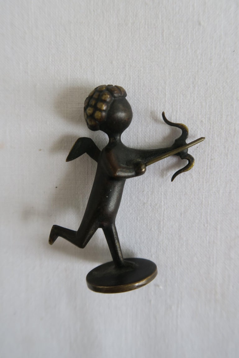 Vintage Signed Hagenauer Bonze Cupid Figurine Made in Austria, Vienna ...