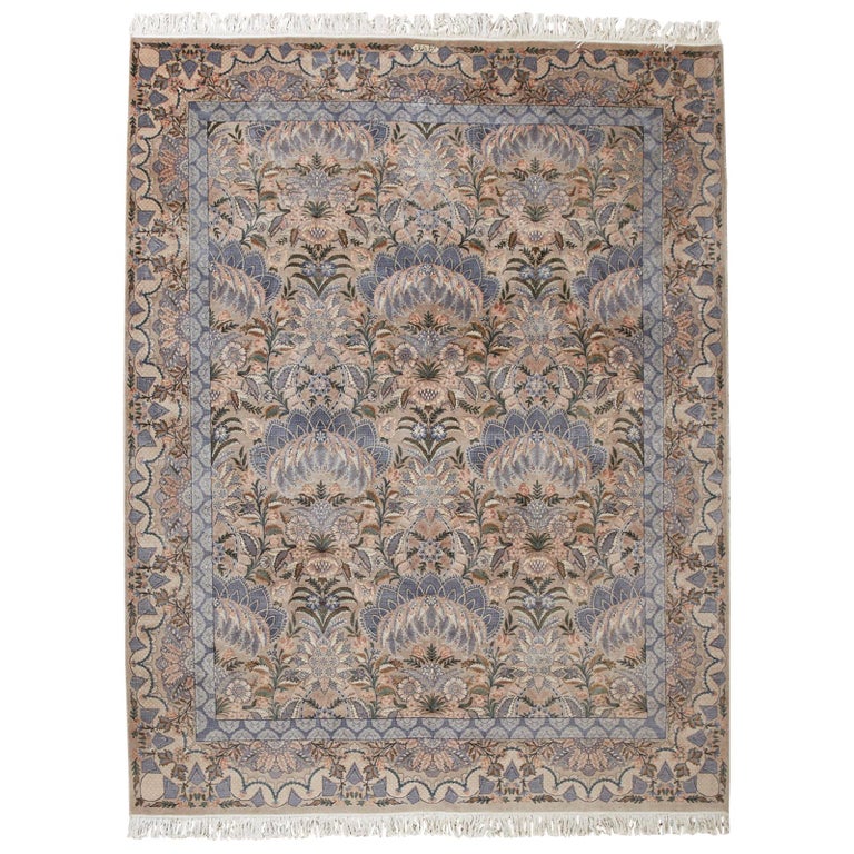 Vintage Signed Persian Isfahan Rug or Carpet at 1stDibs
