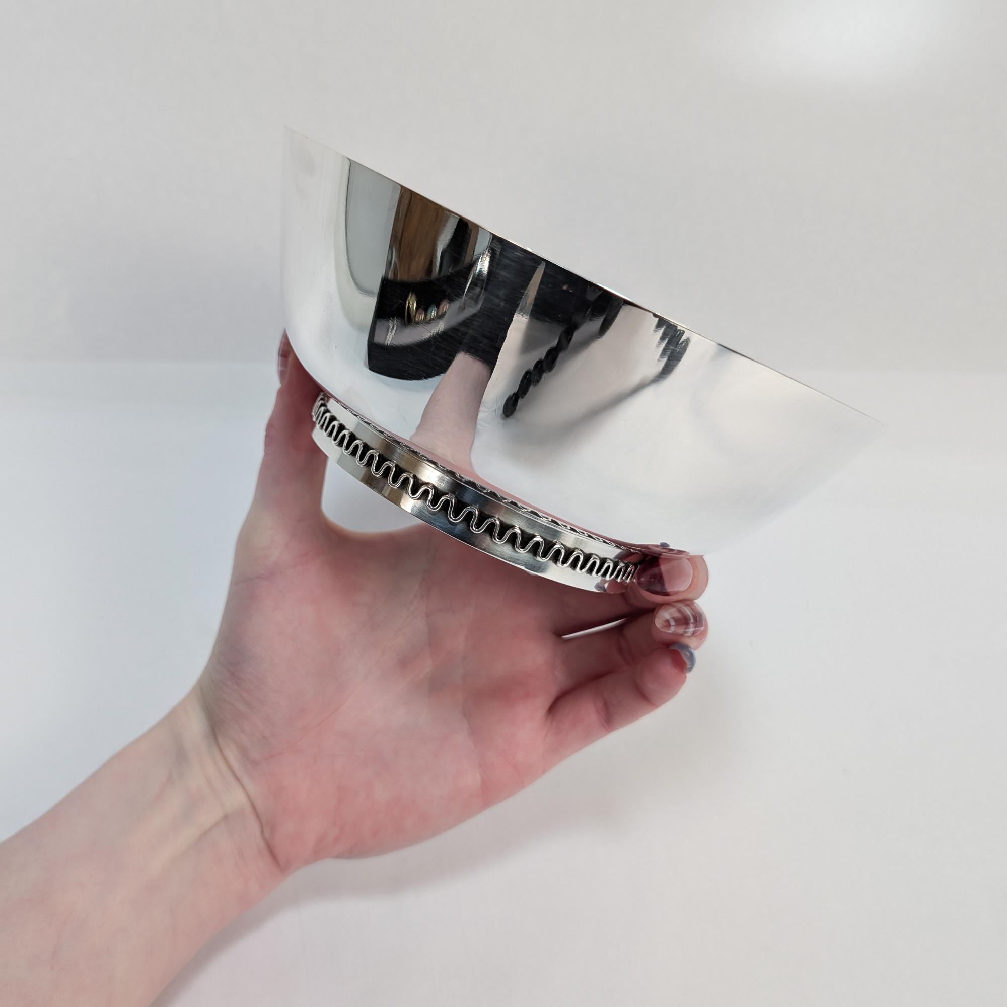 Vintage Sigvard Bernadotte Georg Jensen Modernist Sterling Silver Bowl ...