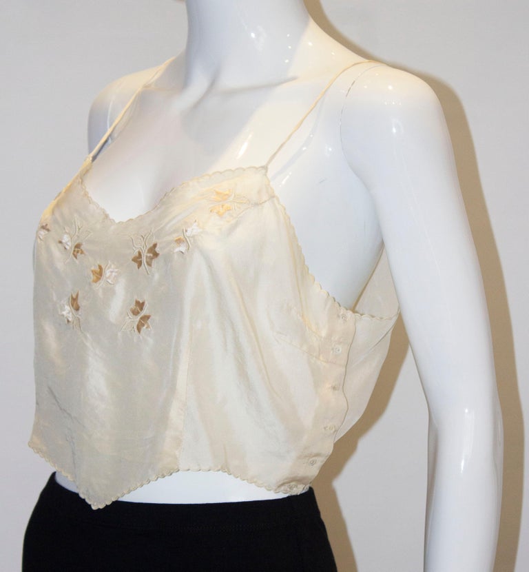 Vintage Silk Cami Top at 1stDibs | vintage camisole, vintage silk ...