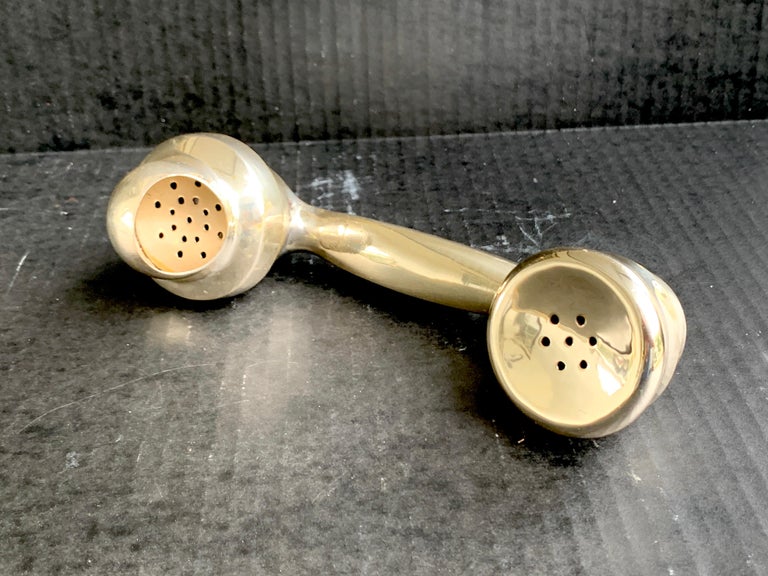 Vintage Silver Plated Presentation Intercom Telephone For Sale at 1stDibs