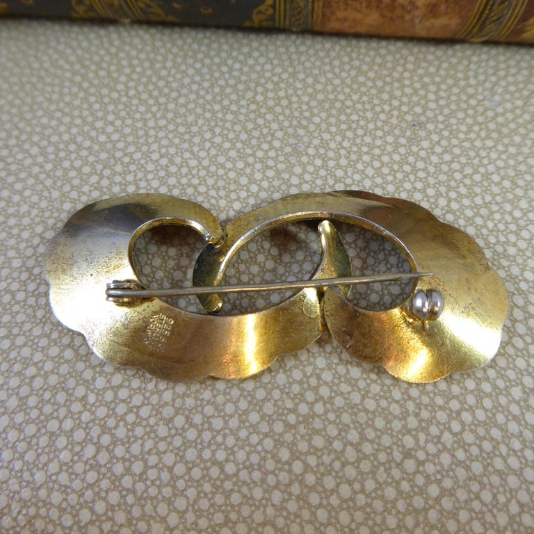 Vintage Silver and Enamel "Norway" Brooch at 1stDibs | norway enamel brooch