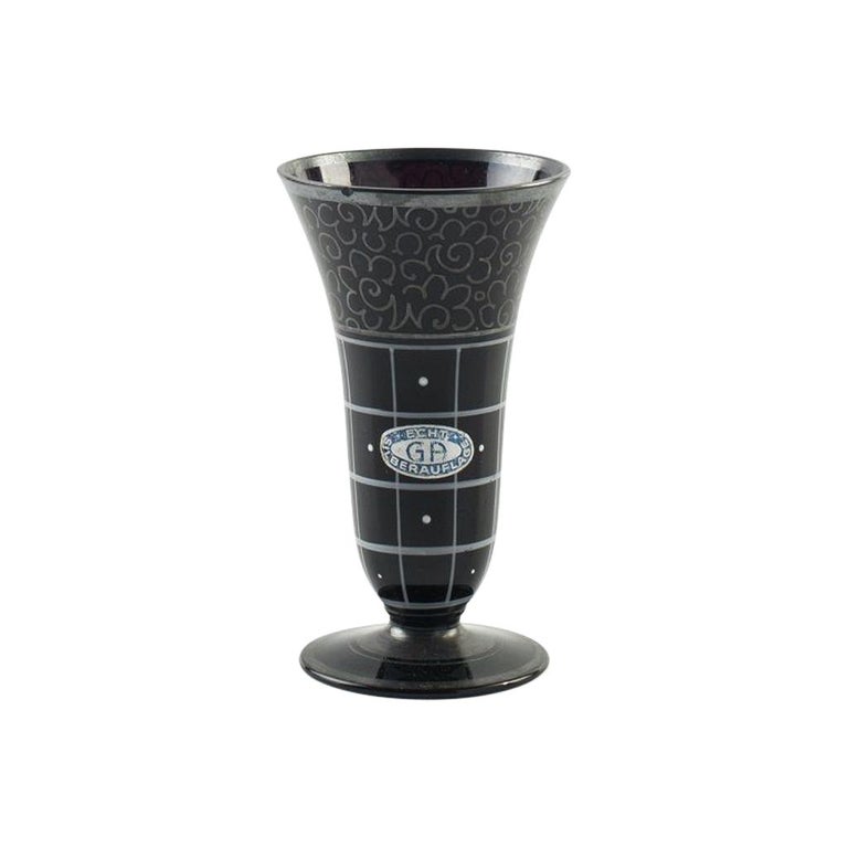 Vintage Silver Decorated Vase, Germany, 1940s For Sale at 1stDibs