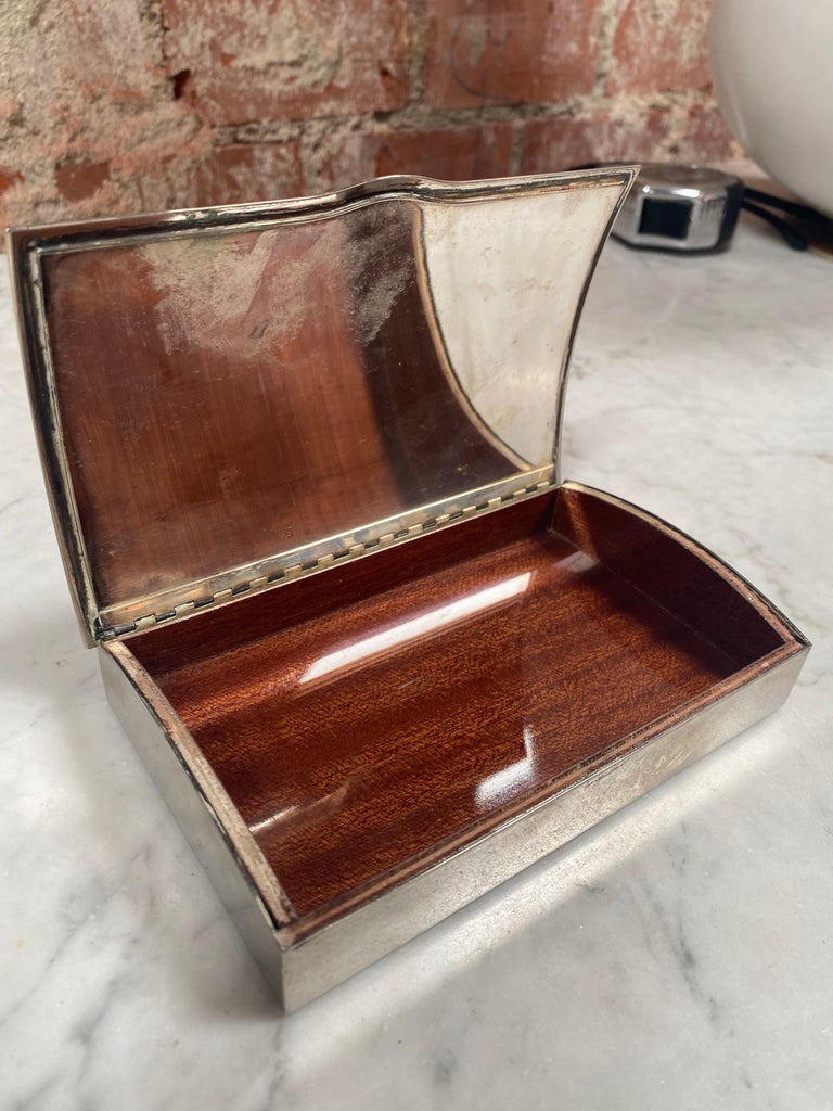 Vintage Silver Decorative Box, Italy, 1960s For Sale at 1stDibs