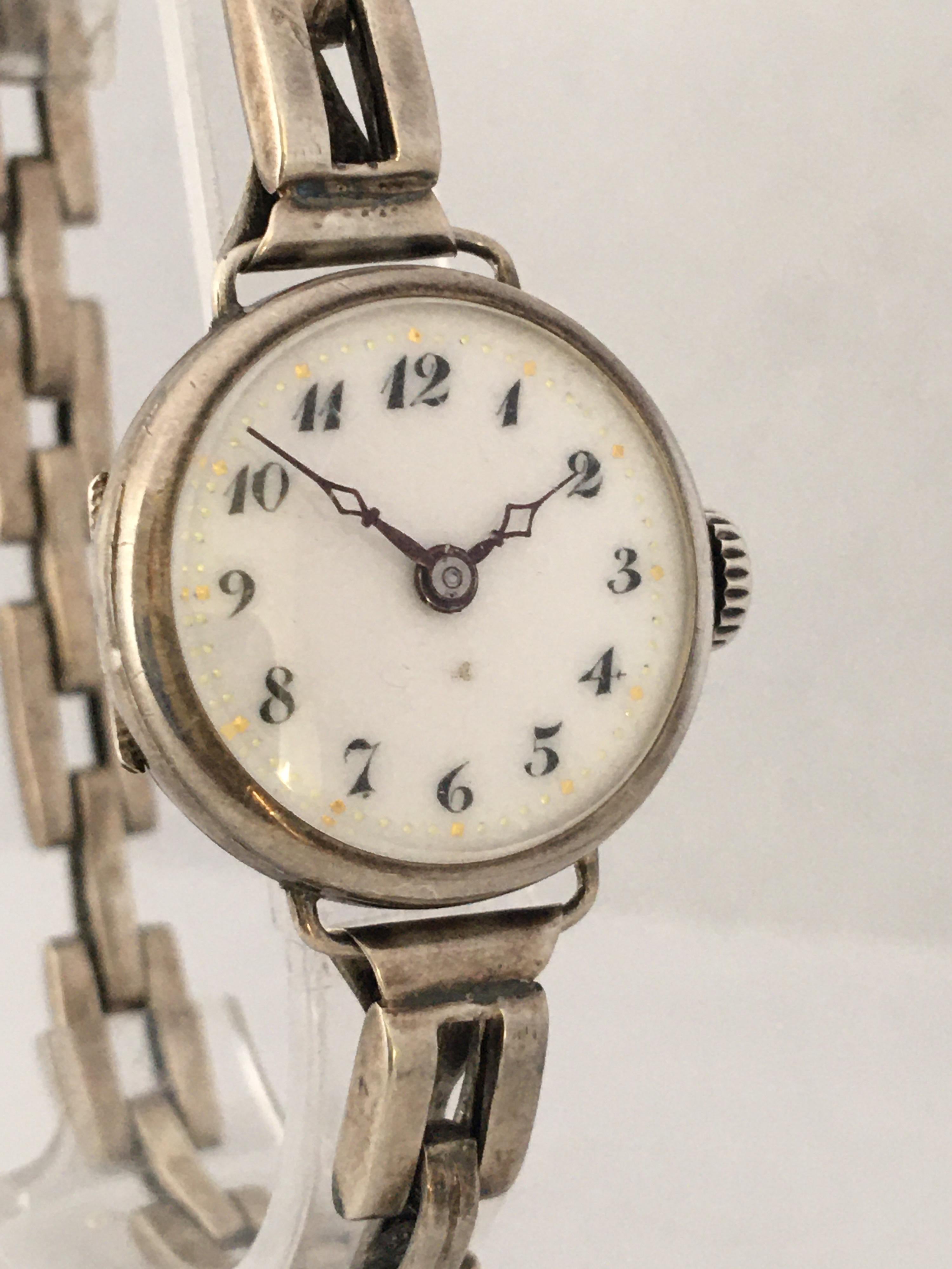 Vintage Silver Ladies Mechanical Ladies Trench Watch at 1stDibs